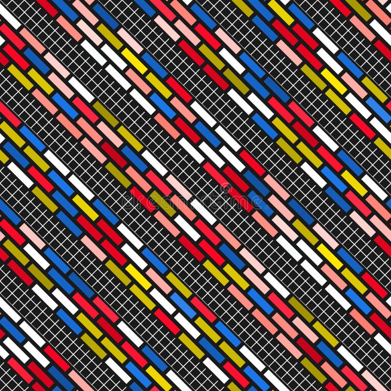 Colorful Bright Seamless Pattern Stock Illustration - Illustration of ...