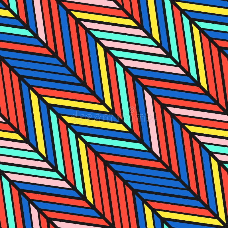 Colorful Bright Seamless Pattern Stock Illustration - Illustration of ...