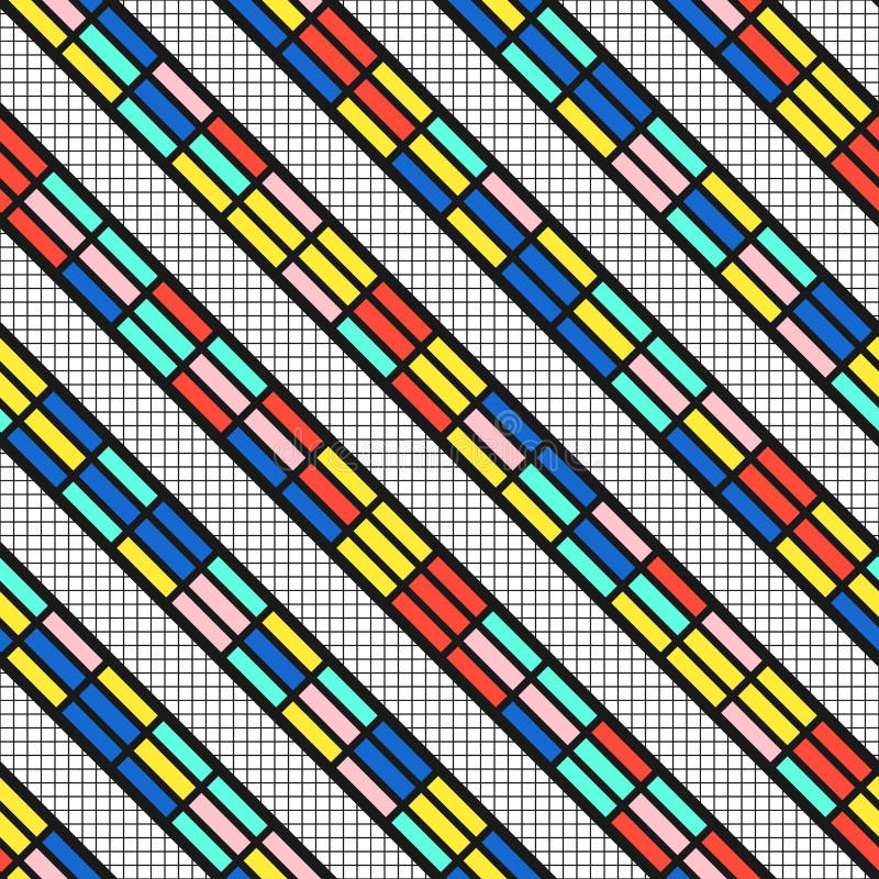 Colorful Bright Seamless Pattern Stock Illustration - Illustration of ...