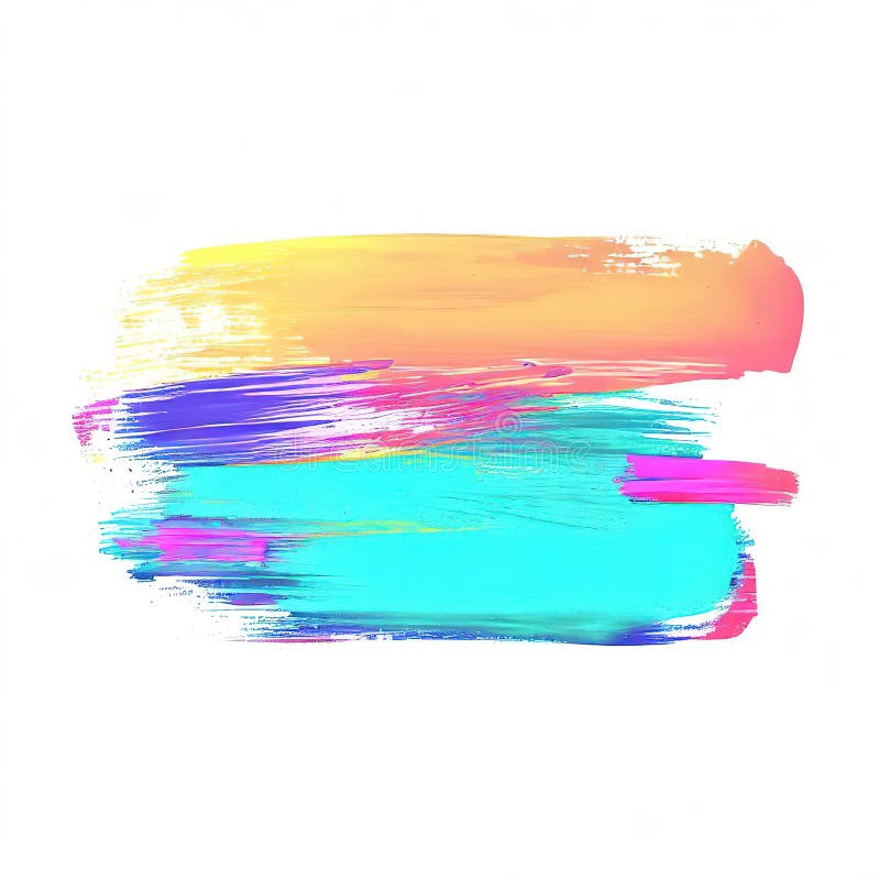Colorful Brush Stroke and Texture. Grunge Vector Abstract Hand ...