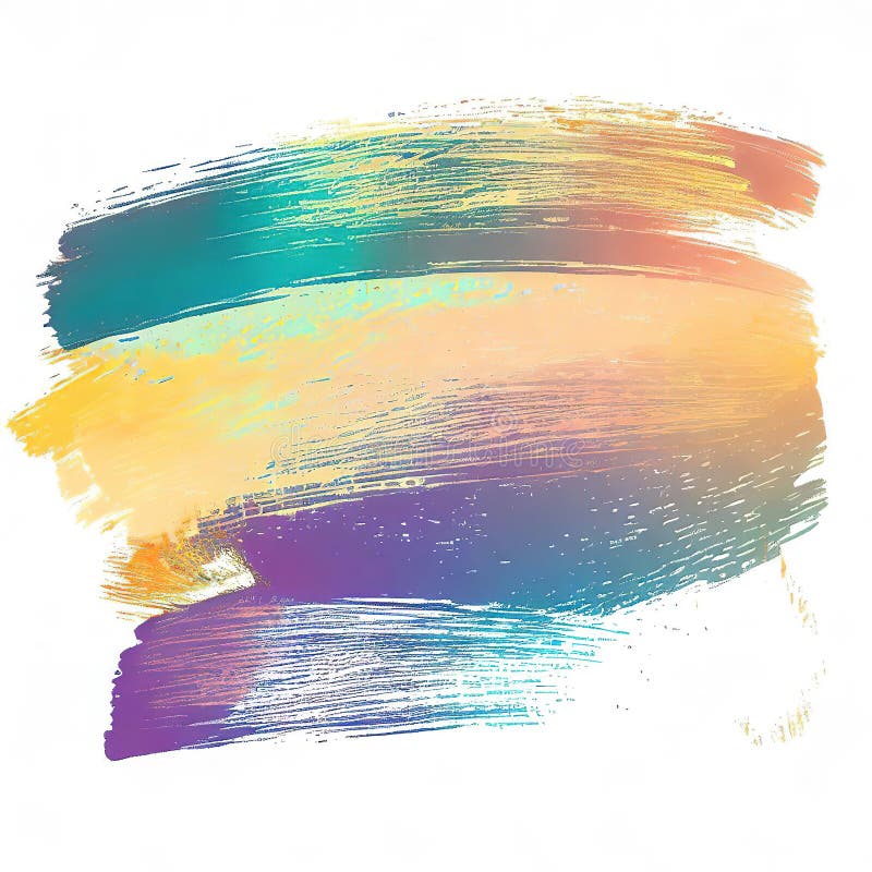 Colorful Brush Stroke and Texture. Grunge Vector Abstract Hand ...