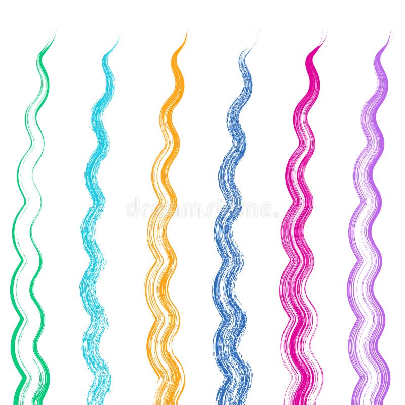 Colorful Brush Strokes Circle Buttons Stock Vector - Illustration of ...