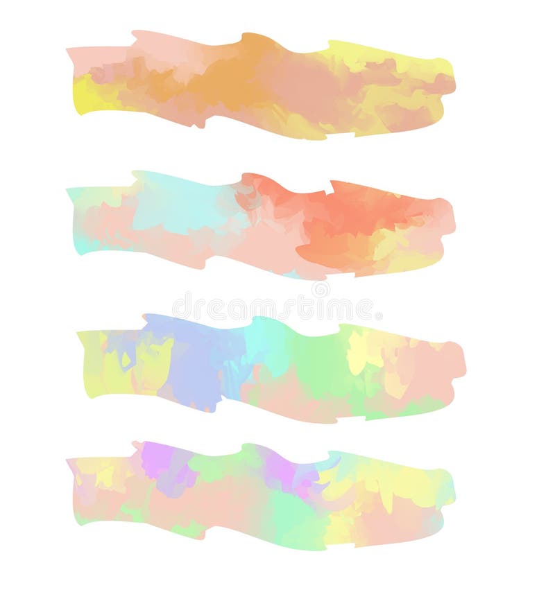 Colorful brushes vector stock vector. Illustration of graphic - 9154984