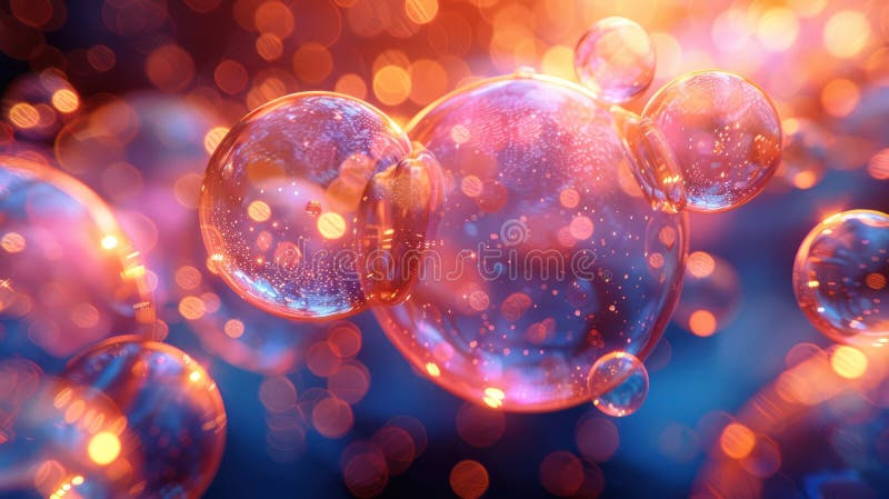Colorful Bubble Animation Loop - Abstract 3D Design Stock Illustration ...