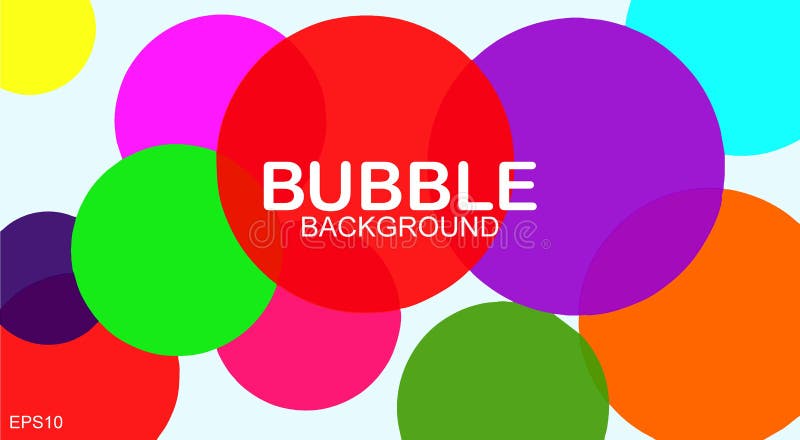 Colorful Bubble Background Design. Stock Vector - Illustration of ...