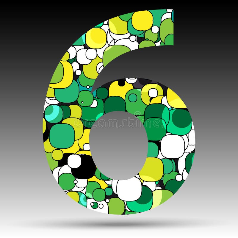 Colorful bubble number stock vector. Illustration of symbol - 102918491