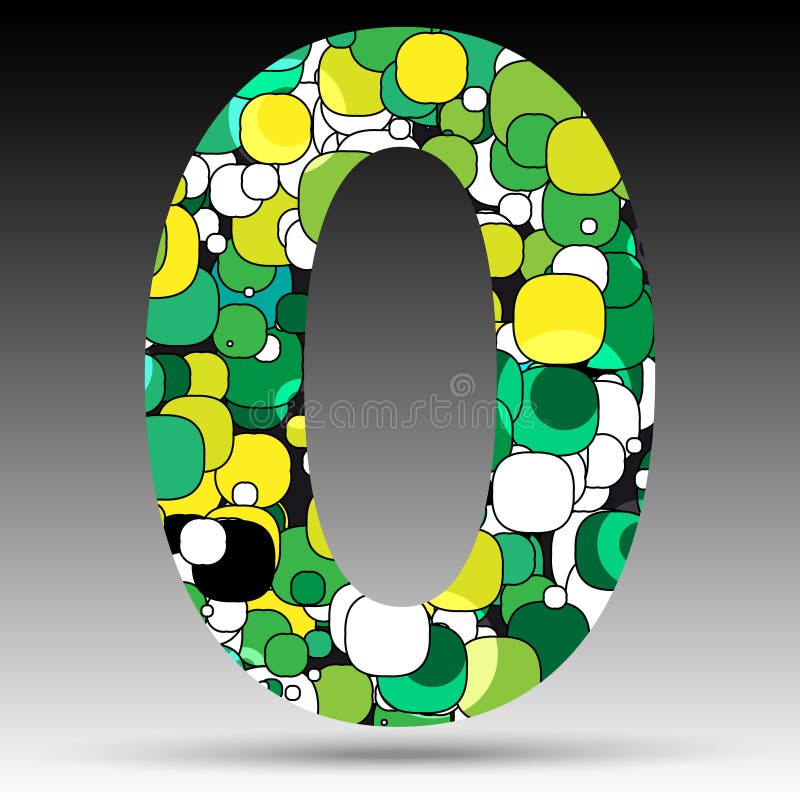 Colorful bubble number stock vector. Illustration of typography - 102918451