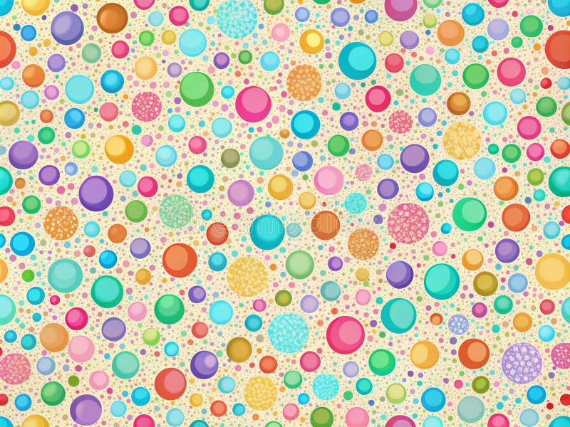 Colorful Bubble Pattern: a Seamless Pattern of Multicolored Bubbles on ...