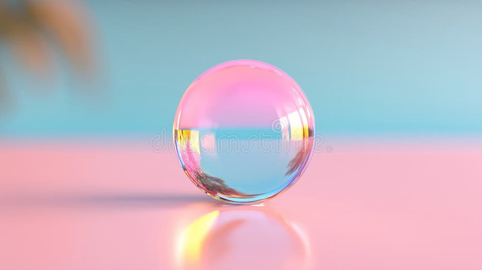 Colorful Bubble Reflection on Soft Surface Stock Image - Image of fresh ...