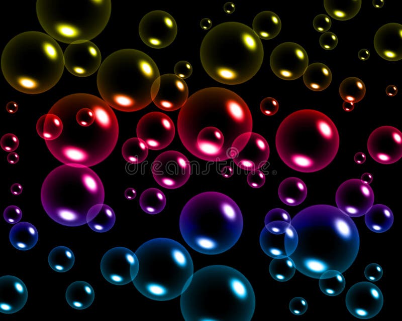 Colorful bubbles stock illustration. Illustration of glittering - 17842421