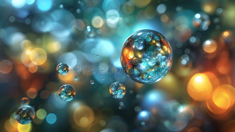 Colorful Bubbles Floating in Air. Perfect for Adding Playful Touch To ...