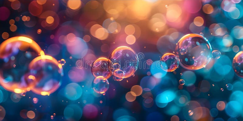 Colorful Bubbles Floating on Screen: a Vibrant and Dynamic Computer ...