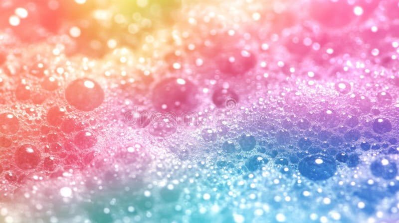 Colorful Bubbles in Pastel Foam Texture Stock Illustration ...