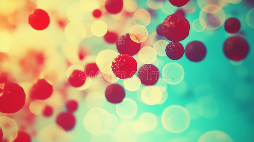 Colorful, Bubbly Raspberry Image with an Abstract Style Stock Image ...