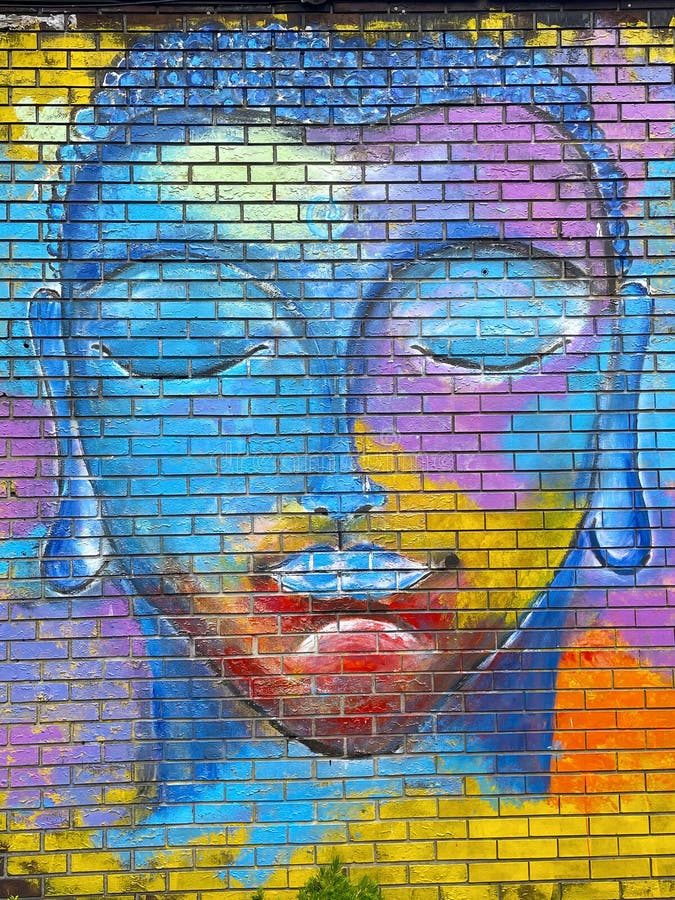 Colorful Buddha Public Art Brick Wall Stock Photos - Free & Royalty ...