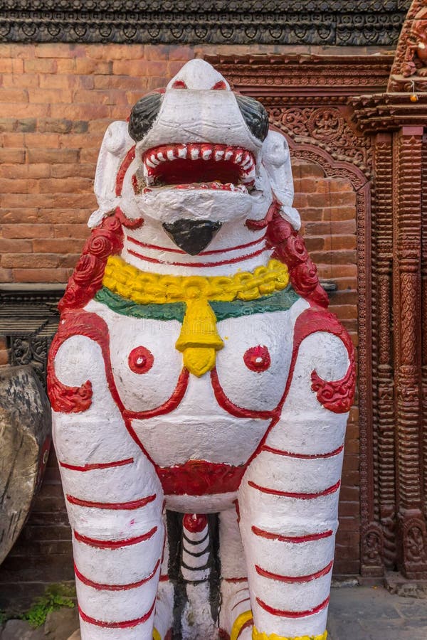 Colorful Buddhist Sculpture at the Durbar Square in Kathmandu Stock ...