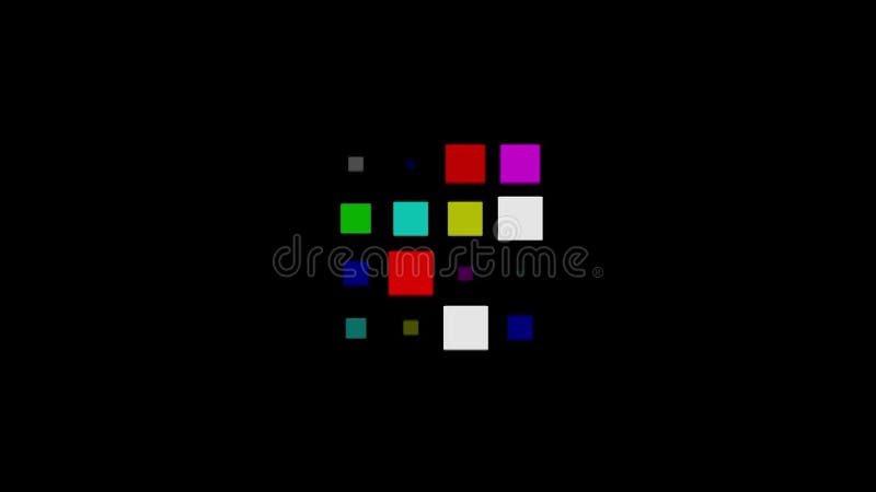 Colorful Buffering Symbol Motion Graphics with Plain Black Background ...