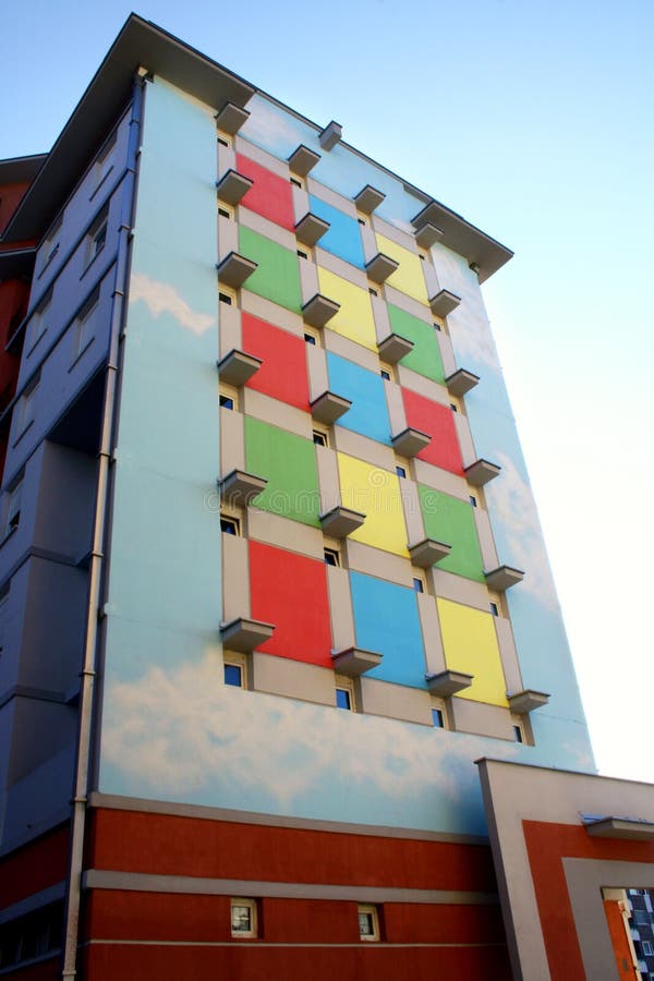 Colorful building stock image. Image of housing, home - 13315865