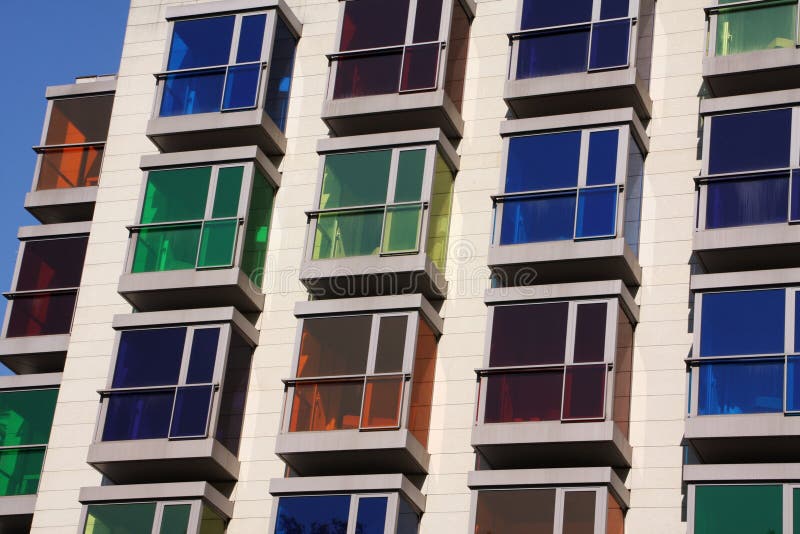 Modern flats stock photo. Image of colors, construction - 4522202