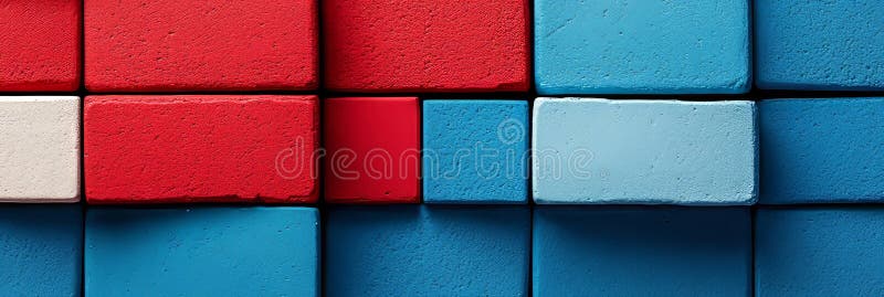 Colorful Building Blocks Abstract Rectangular Shapes on Dynamic Blue ...