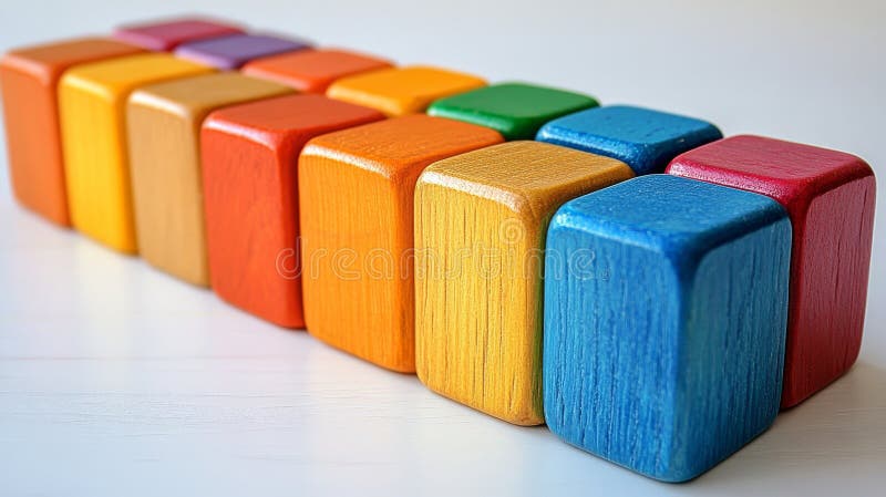 Colorful Building Blocks Arranged in a Playful Display for Creative ...