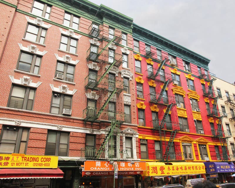 Colorful Building in Chinatown. Editorial Stock Photo - Image of ...