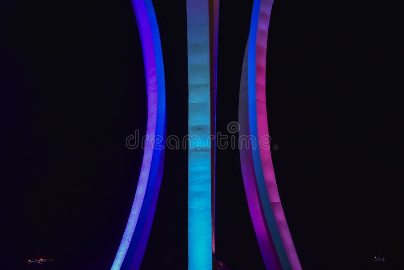 Colorful Building of Obelisk Stock Image - Image of unique, shot: 141094401