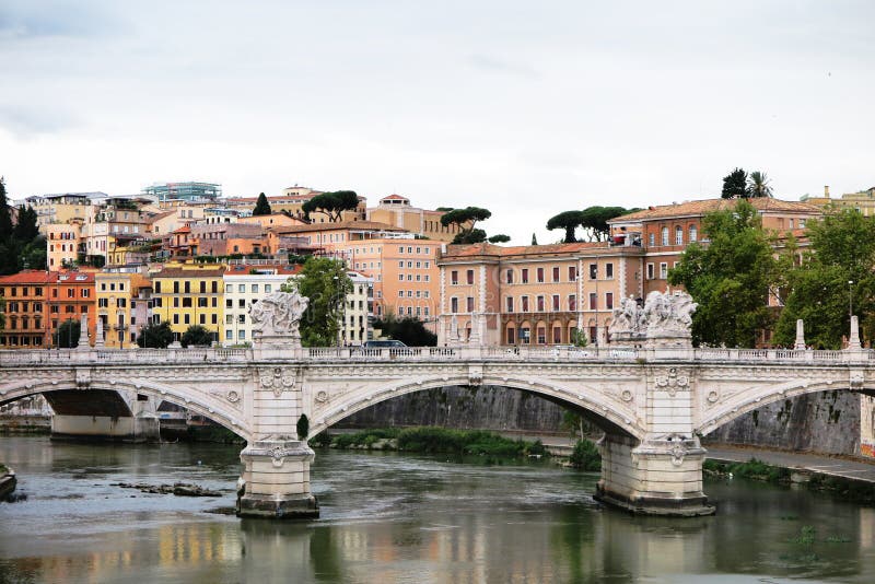 Colorful Building in Rome, Italy Stock Photo - Image of colorful ...