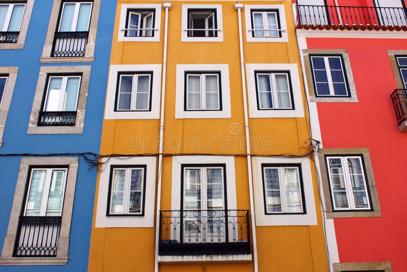 Colorful Houses on a Row in a Dublin Street Stock Photo - Image of ...