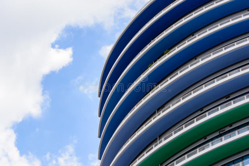 Colorful buildings stock image. Image of rise, green - 41264235