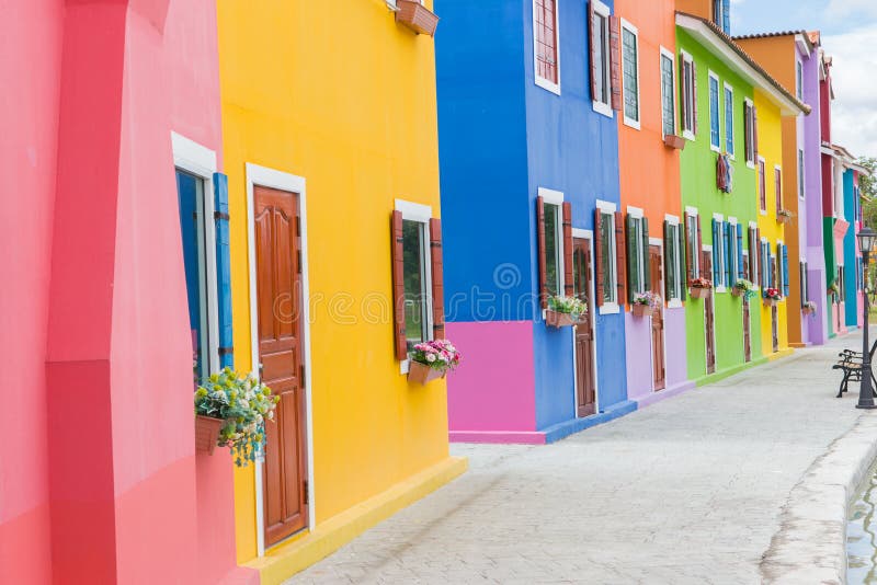 Colorful stock image. Image of beautiful, residential - 45353913