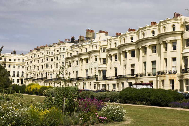 Regency Architecture, Brighton Stock Photo - Image of british ...