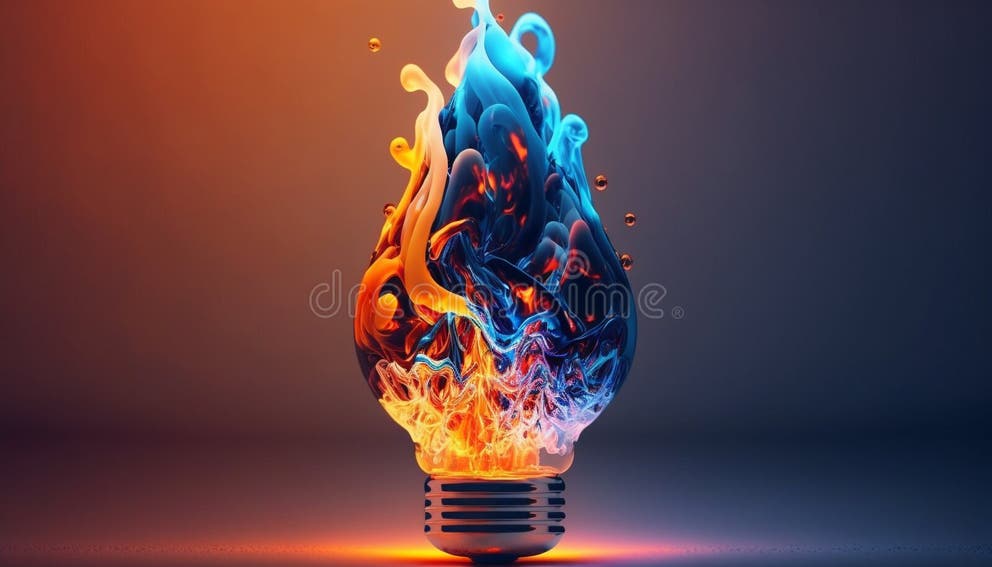 Colorful Bulbs Creative Creative Idea Concept Design, Generative AI ...