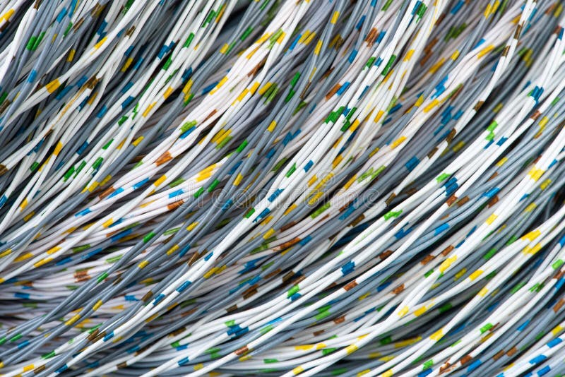 Colorful Bundle of Electrical Cable and Wire Stock Image - Image of ...
