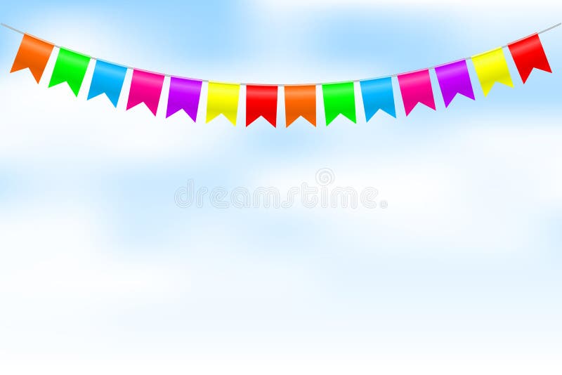 Colorful bunting stock vector. Illustration of banner - 25359687