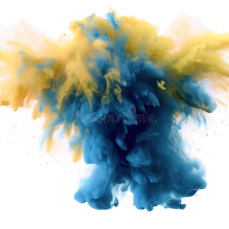 Colorful Burst - Multiple Colorful Smoke Powder Explosion Fluid Ink ...
