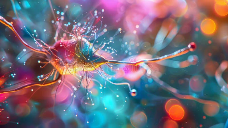 The Colorful Burst of Neurotransmitters Being Released into the ...