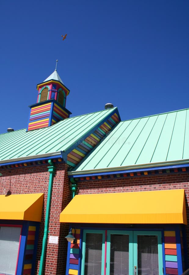 Colorful business stock photo. Image of door, glass, tower - 3557916