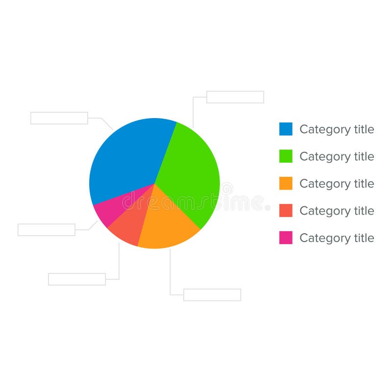Round, Circle Chart, Graph. Simply Color Editable Stock Vector ...
