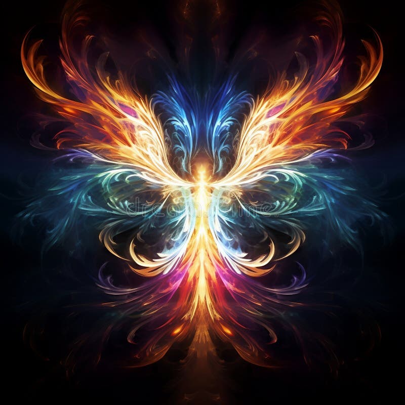 An Abstract Representation of Angel Stock Illustration - Illustration ...