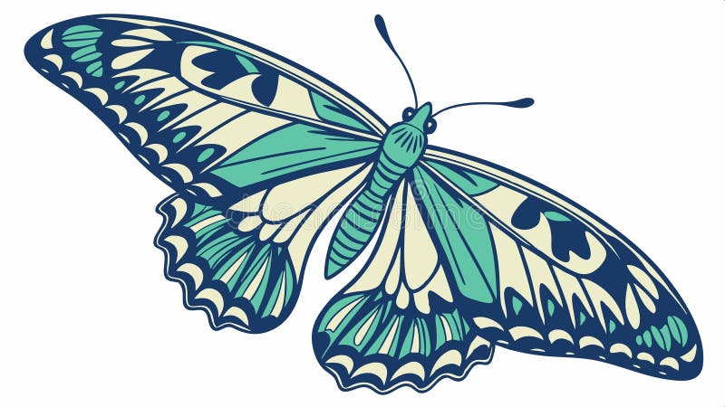 Colorful Butterfly Illustration with Unique Wing Patterns Vector Design ...