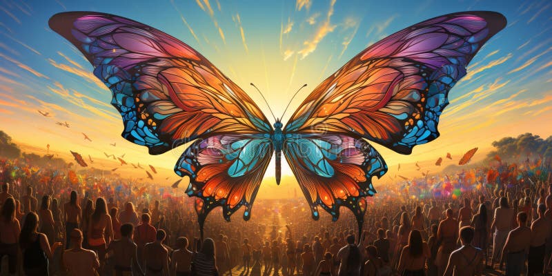 Butterfly People Stock Illustrations – 16,694 Butterfly People Stock ...