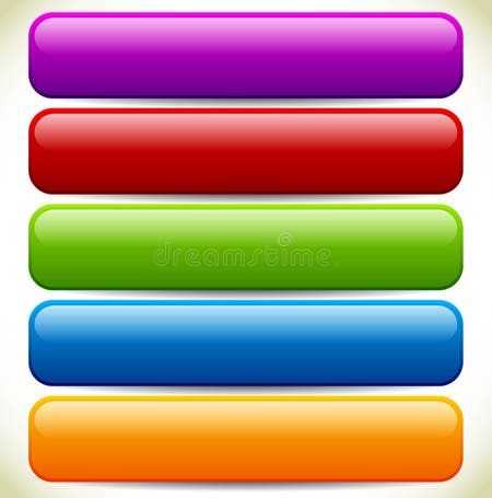 Colorful Button / Banner Backgrounds with Glossy Effect and Empt Stock ...