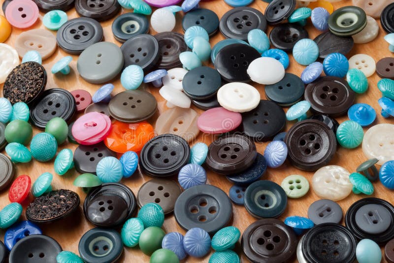 Colorful Buttons for Clothing Stock Image - Image of repairing, button ...