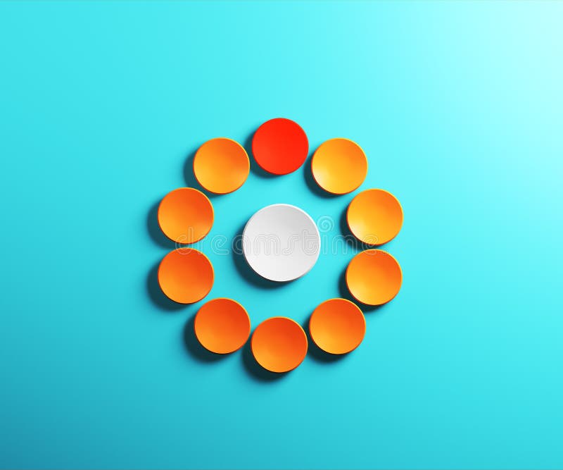 Colorful Buttons on Cyan Background Stock Illustration - Illustration ...