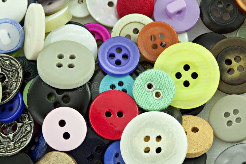 Sewing buttons stock photo. Image of colors, detail, fashion - 48407960