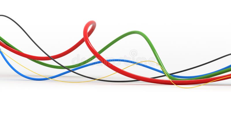 Colorful cable stock illustration. Illustration of industry - 57305533