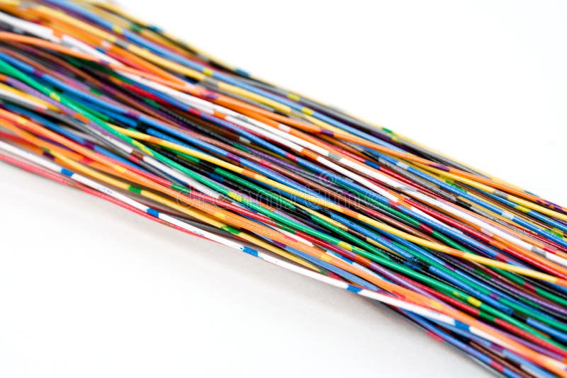 Colorful Communication Cable Stock Image - Image of strand, data: 192133505