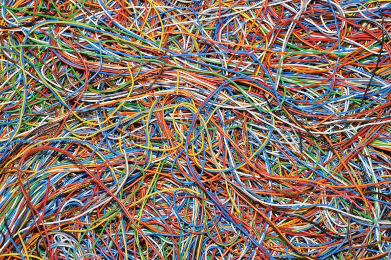 Lots of Cables stock image. Image of negative, amperes - 26542627
