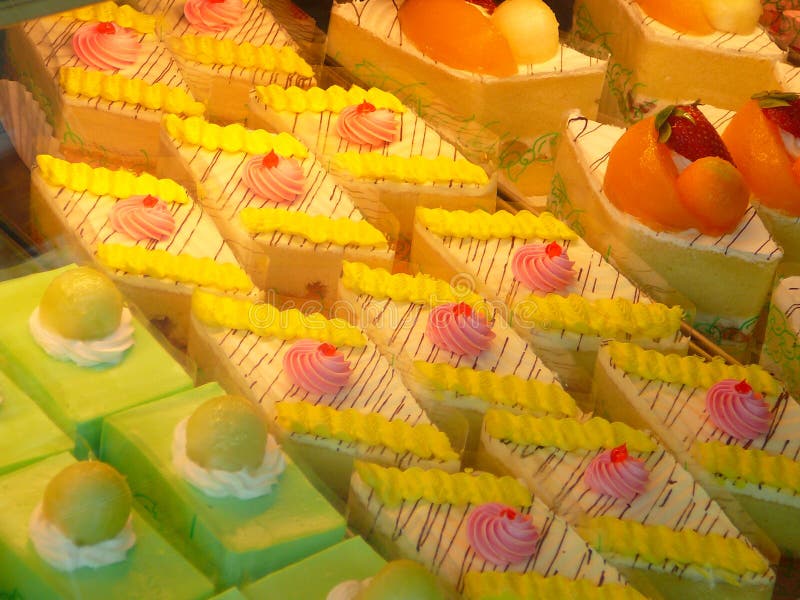 Colorful Pastry Display stock photo. Image of fruits, baker - 4896716